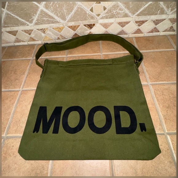 Bags | Canvas Green Mood Bag | Poshmark